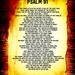 Psalm 91 Poster. Printable PDF gift psalm 91 prayer Card wall