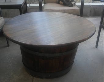 Barrel coffee table | Etsy