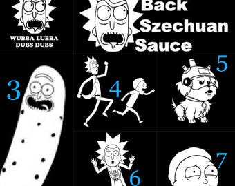 Rick and morty decal | Etsy