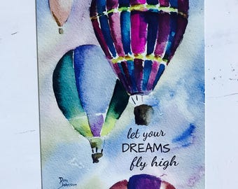 Hot air balloon sign | Etsy