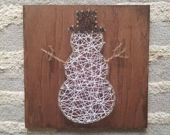 Snowman string art | Etsy