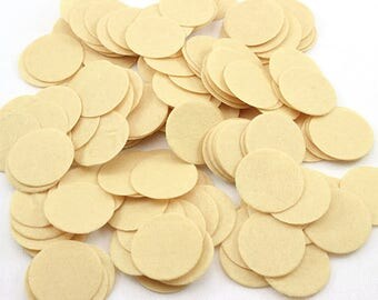 30 Black Felt Circles 1 1.5 2 3