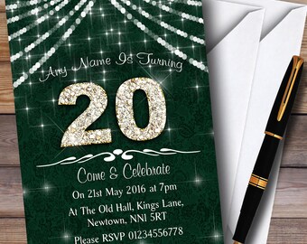 20th birthday card | Etsy