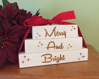 Christmas blocks | Etsy