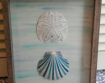 Painted clam shell | Etsy