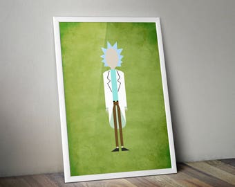 Rick and morty poster | Etsy