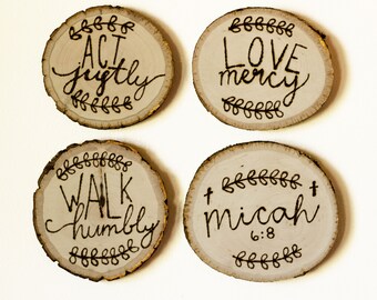 Bible verse coasters | Etsy
