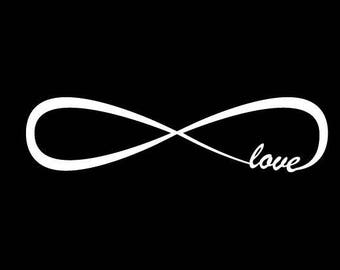 Infinity decal | Etsy