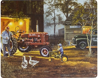 Metal farm art | Etsy