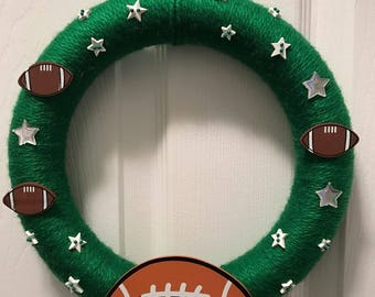 Football wreath | Etsy