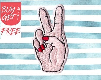 Hand peace sign | Etsy