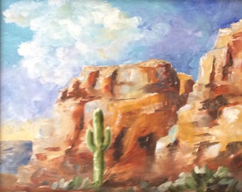 Arizona oil painting | Etsy