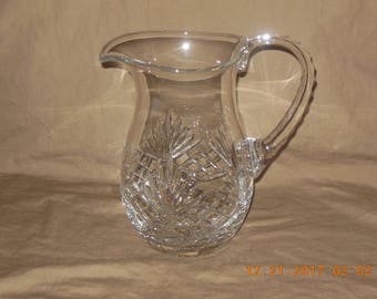 Cut crystal pitcher | Etsy