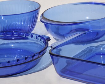 Cobalt blue glass | Etsy