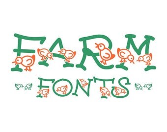 Animal font | Etsy