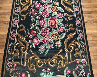 Floral rug | Etsy