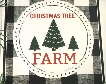 Tree farm sign | Etsy
