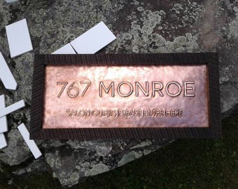 Copper sign | Etsy