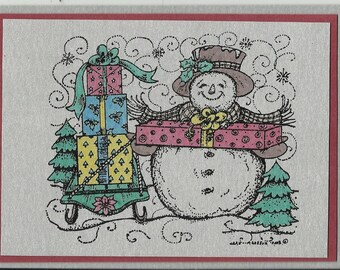 Hot Chocolate Mug with Snowman for Kids Valentine's Day