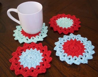 Crochet mug rug | Etsy