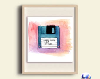 Floppy disk art | Etsy