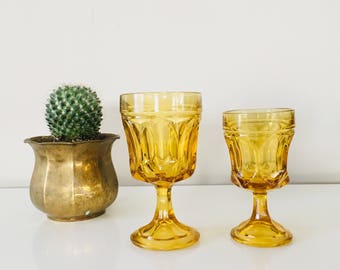 Amber glassware | Etsy