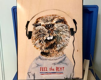Beaver art | Etsy