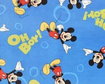 Mickey mouse fabric | Etsy