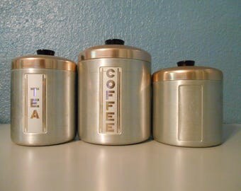 Vintage canister set | Etsy