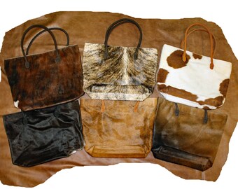 Cow hide purse | Etsy