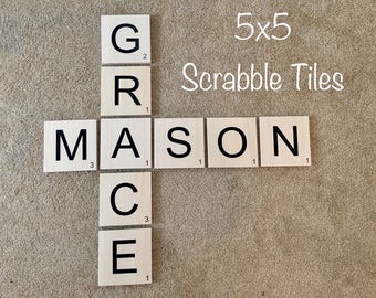 Scrabble tile art | Etsy