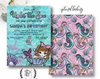 Shell invitations | Etsy