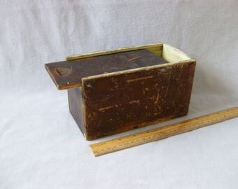 Primitive candle box | Etsy