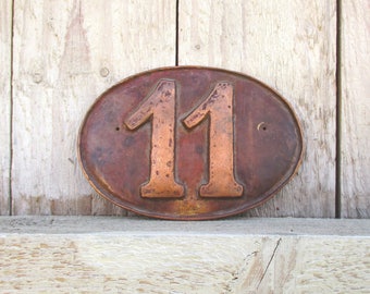 Small metal numbers | Etsy