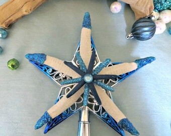 Starfish tree topper | Etsy