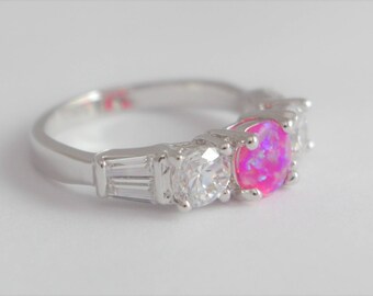 Fire opal ring | Etsy