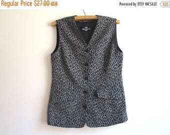 Leopard vest | Etsy