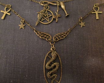 Magic wand necklace | Etsy