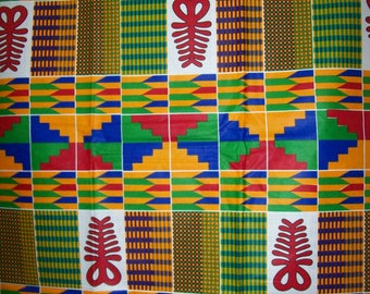 Kente cloth fabric | Etsy