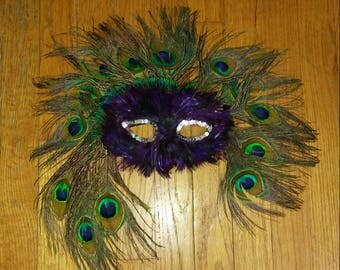 Peacock mask | Etsy