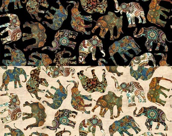 Elephant fabric | Etsy