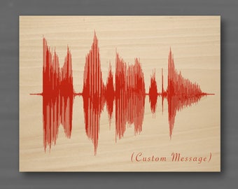 I Love You Art Print Gift Sound Wave & Voice Art Poster
