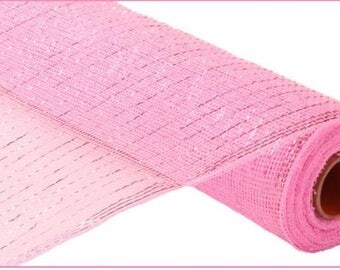 Pink mesh wreath | Etsy