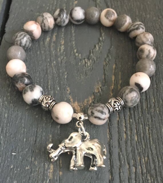 Items Similar To Elephant Bracelet Elephant Jewelry Beaded Bracelet