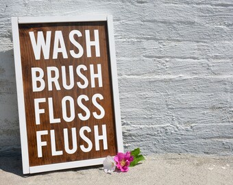 Washroom sign | Etsy