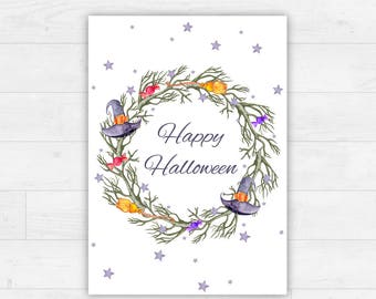 Halloween postcards | Etsy