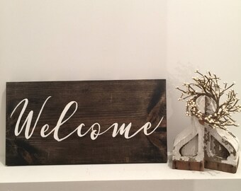 Small welcome sign | Etsy