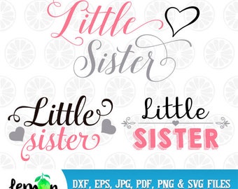 Little sister svg | Etsy