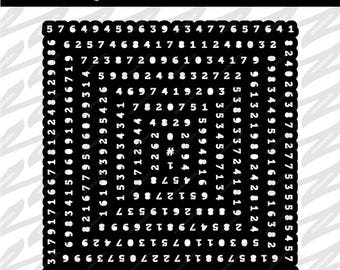 Number cutout | Etsy