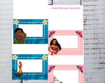Moana food labels | Etsy